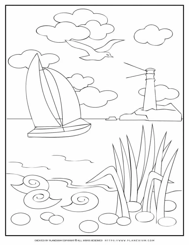 Underwater Coloring Page | Planerium