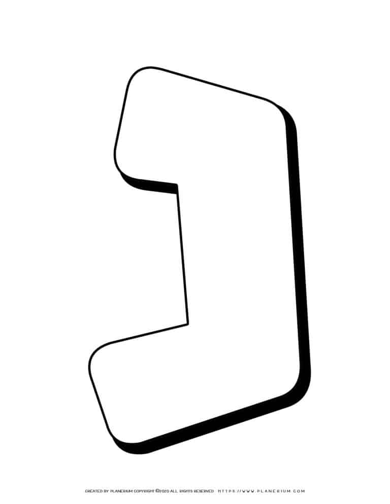 Alphabet Coloring Pages - Hebrew Letters - Tav | Planerium