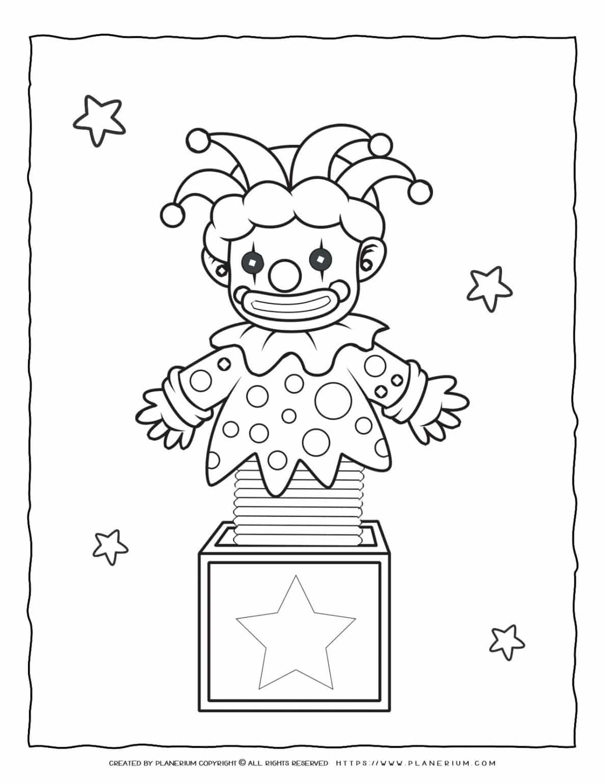 Circus Coloring Page - Magician | Planerium