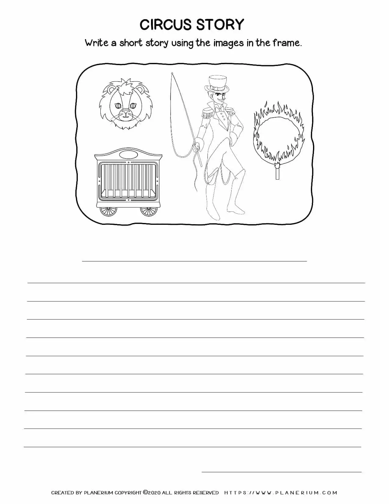 Circus Worksheet - Narrative Writing | Planerium