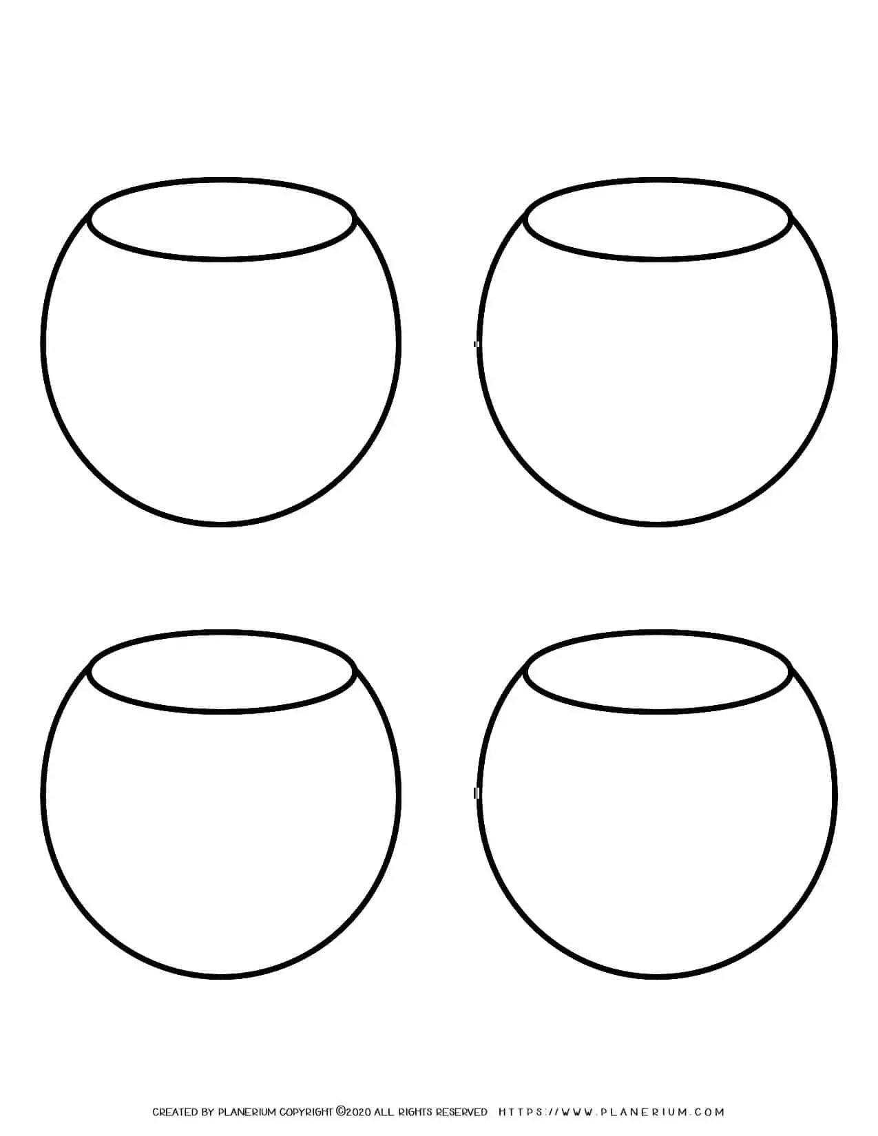 Fish Bowl Template To Print