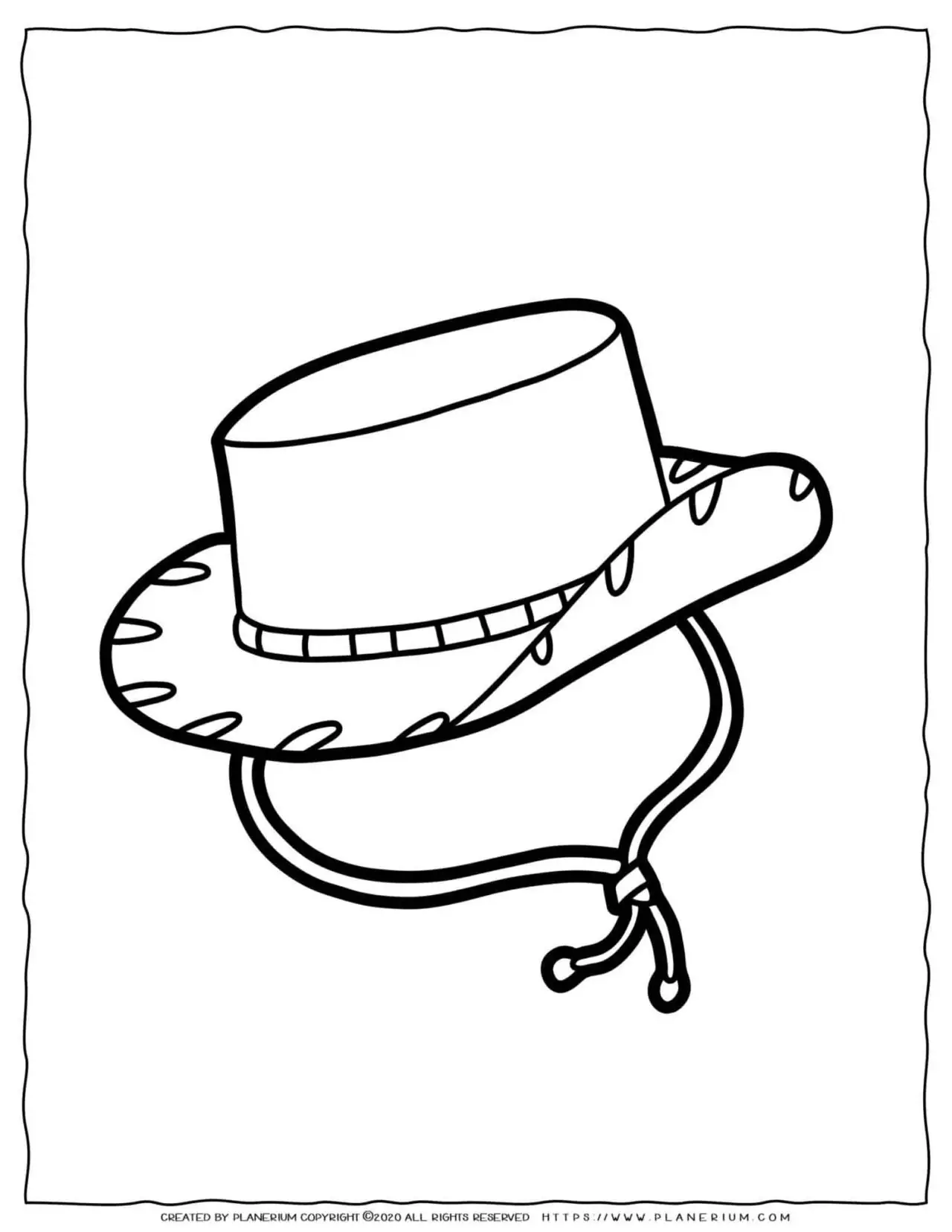 Cowboy Hat Coloring