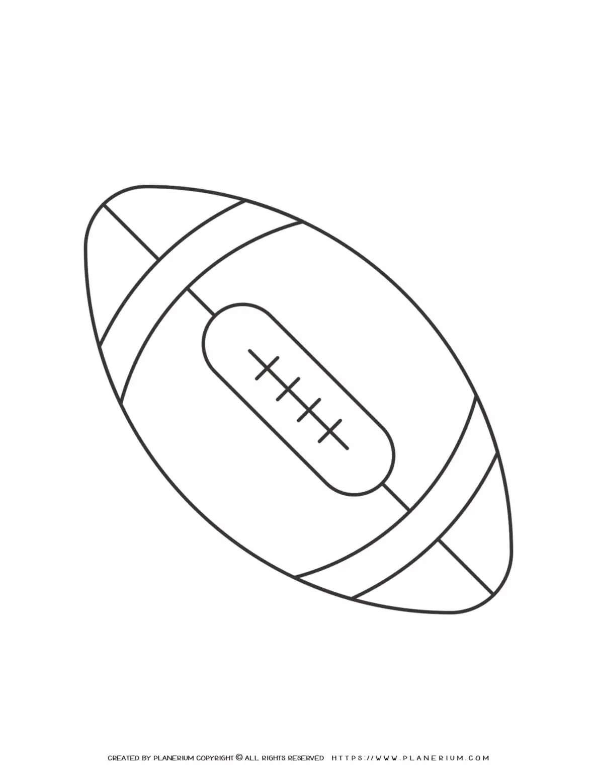 American Football Coloring page For Kids
