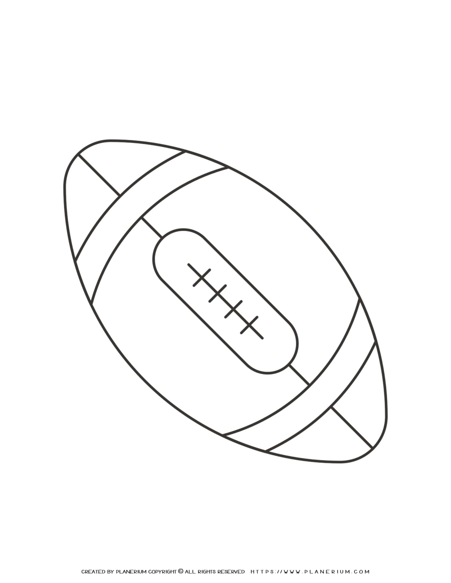 American Football Coloring page For Kids