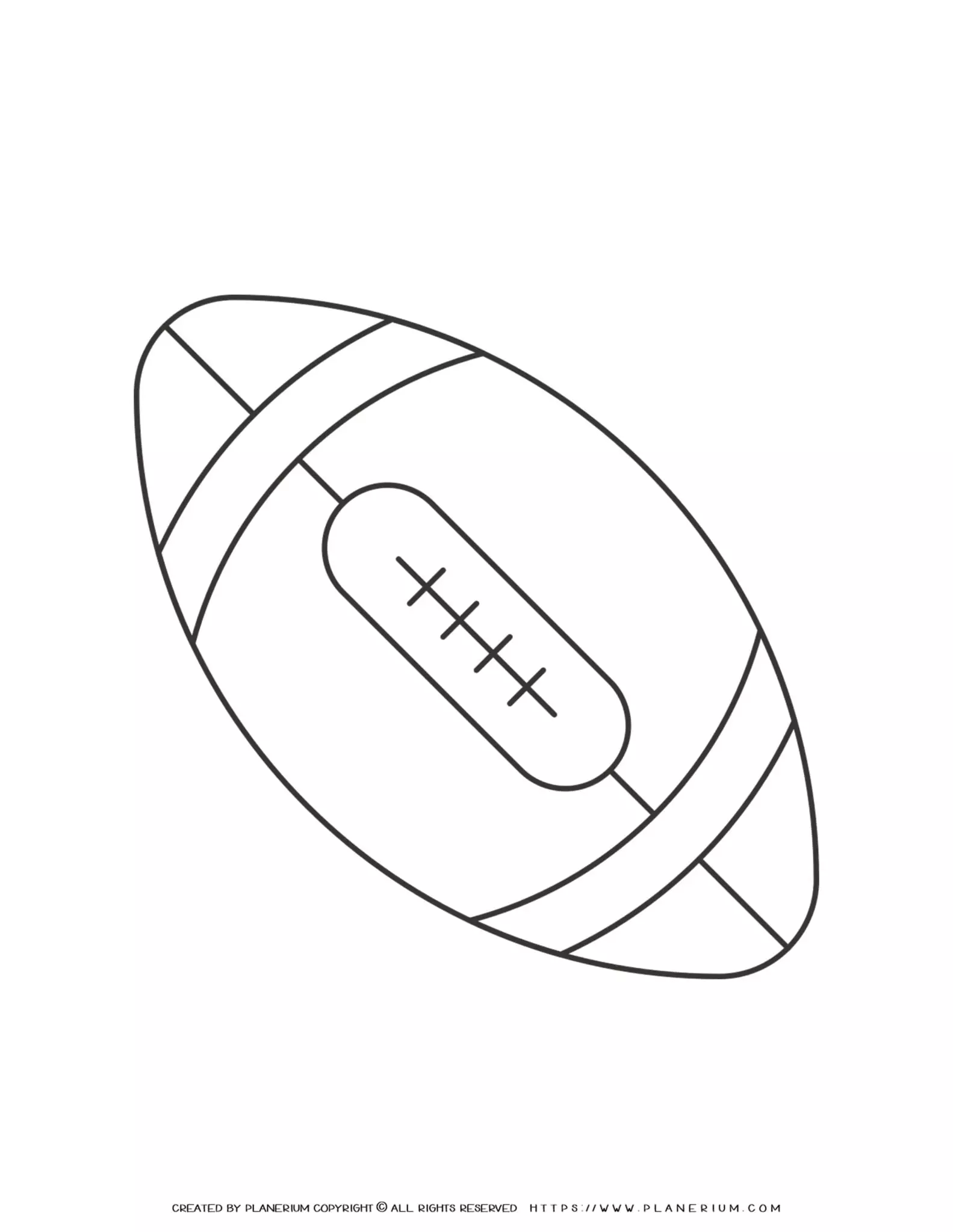 American Football Coloring page For Kids