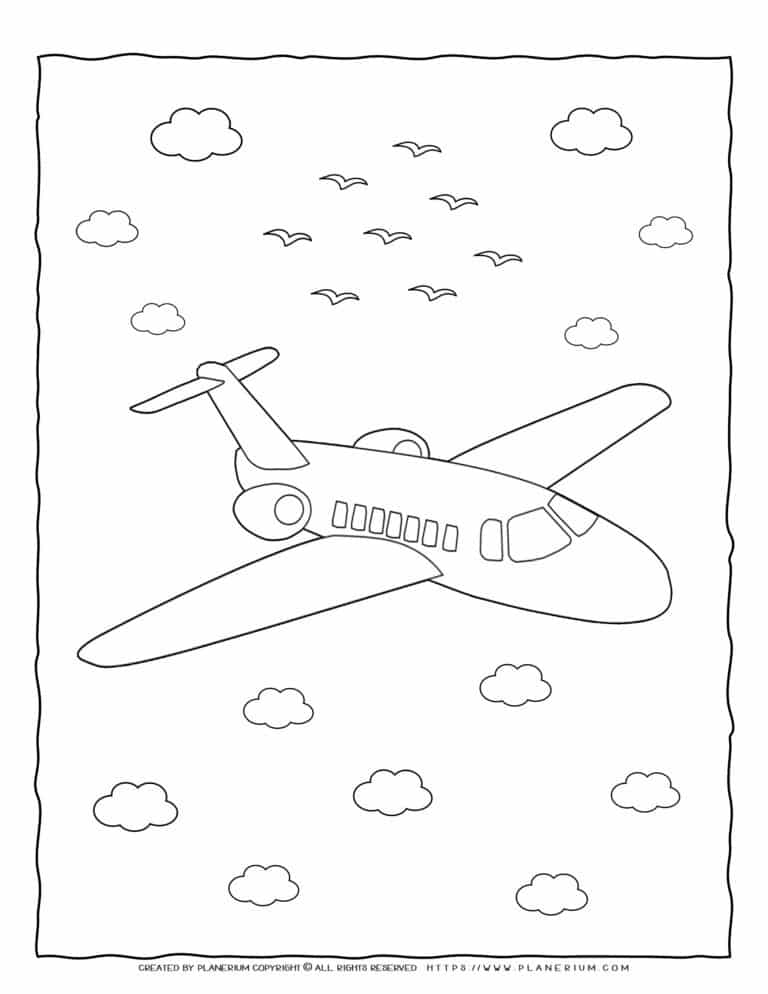 Transportation Coloring Page | Planerium
