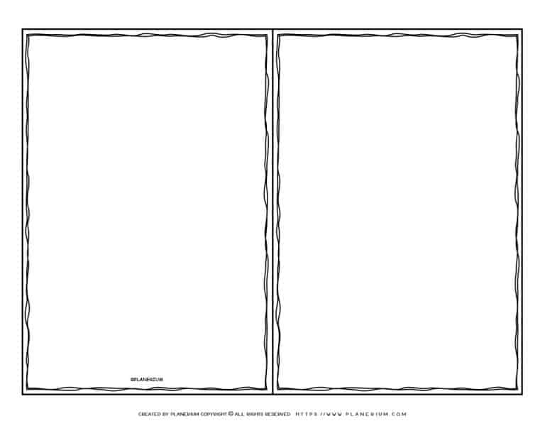 Card Templates - Double Line Border Card | Planerium