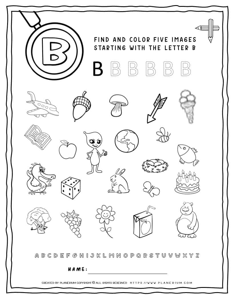 English Alphabet Worksheet B Letter Planerium English Alphabet Worksheet B Letter Planerium