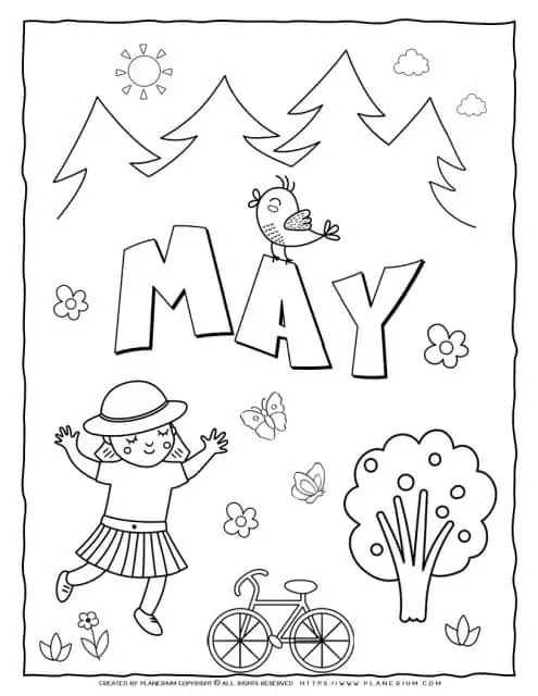 May Day Maypole Coloring Page Crayolacom Image Result For Pagan Yule