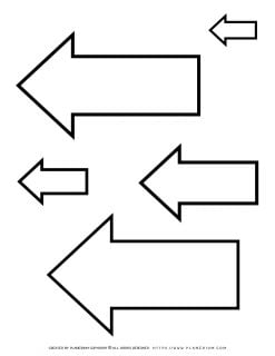 Arrow Template - Two Arrows | Planerium