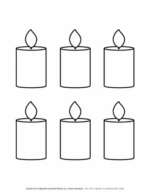 Birthday Candle Template