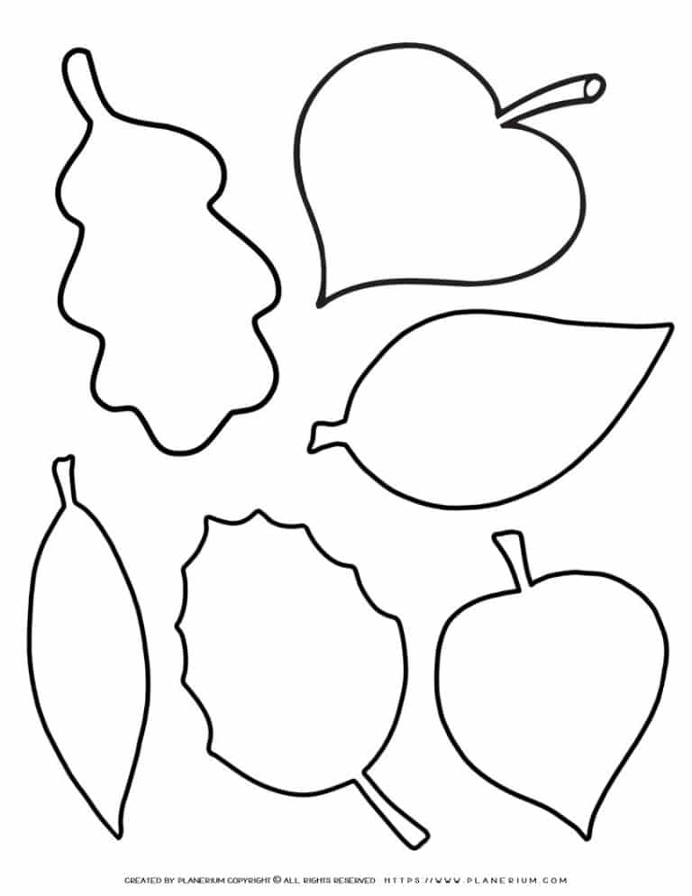 Maple Leaves Template - Nine Leaves | Planerium