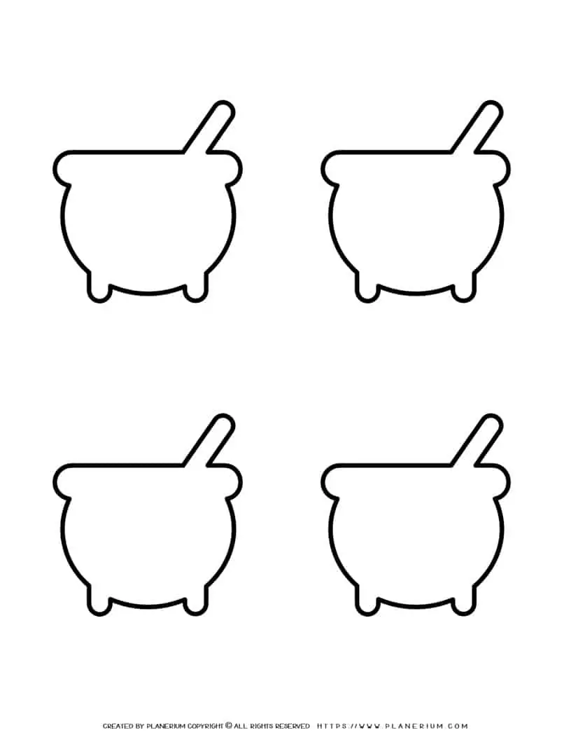 Cauldron Outline - Four Cauldrons | Planerium