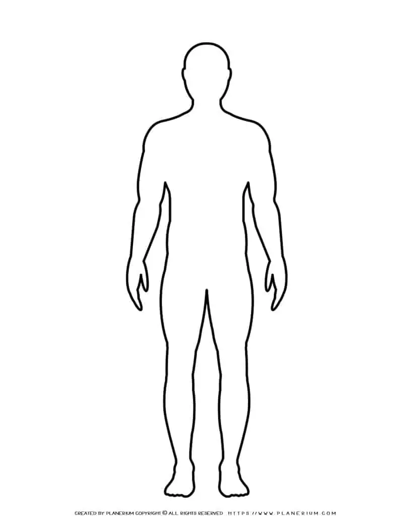 Blank Outline Of A Person Blank Outline Of A Person