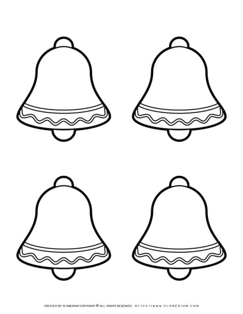 All Seasons - Coloring Page - Number Pattern - Four | Planerium
