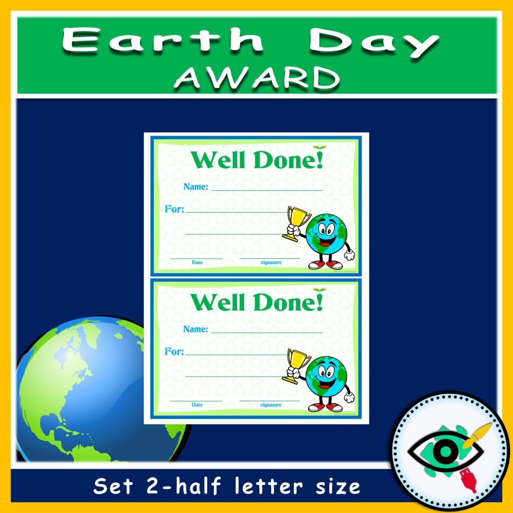Celebrate your students Earth Day achievements with Planerium's Earth ...