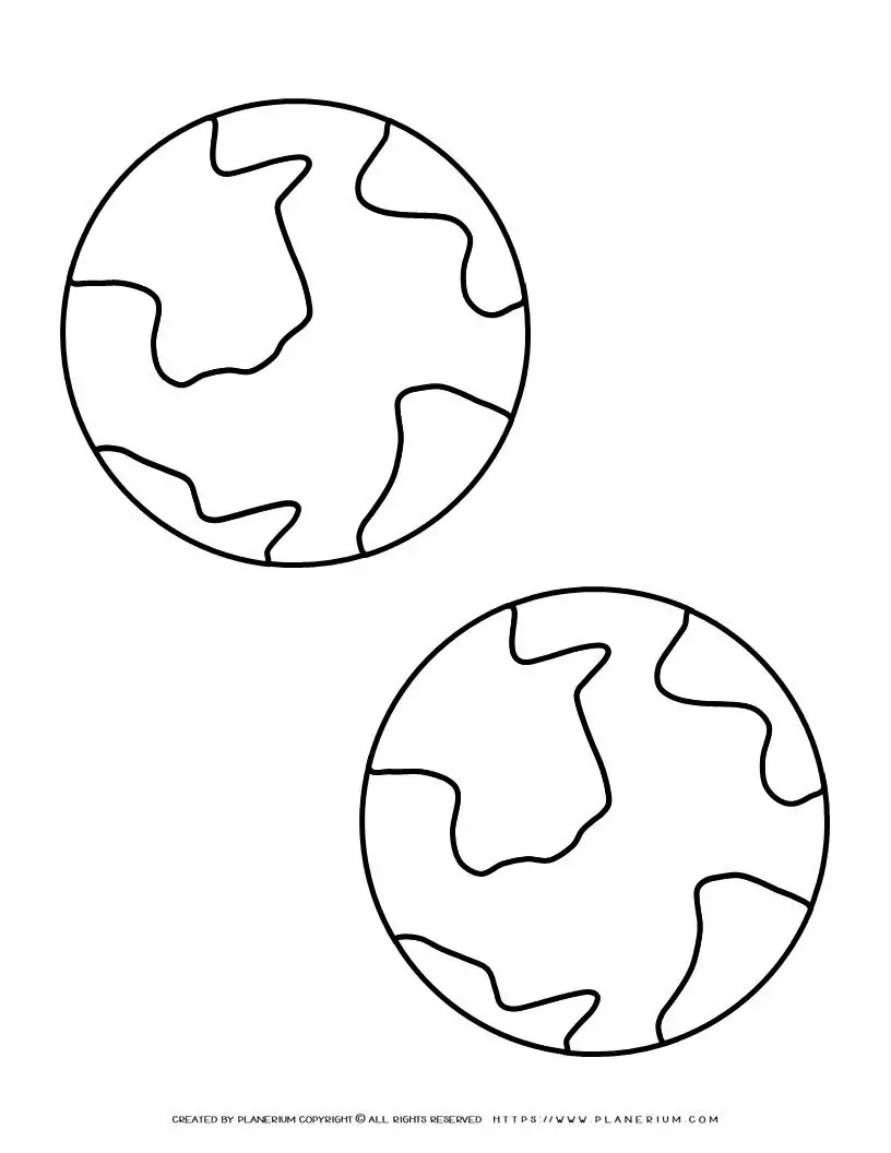 Earth Outline - Two Earth | Planerium