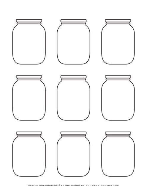 Free Editable Jar Template for Creative Learning