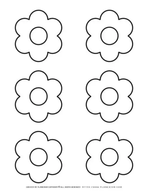 6 Petal Flower Template 270+ 6 Petal Flower Stock Illustrations,
