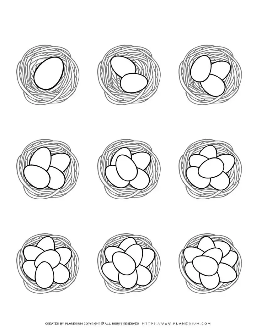 Easter Printable - Egg Counting | Planerium