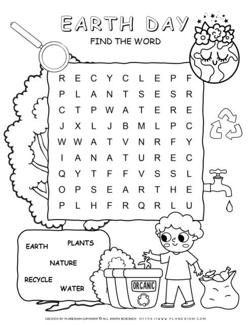 Earth Day Coloring Page: Free Printable Happy Earth Day Coloring Page ...