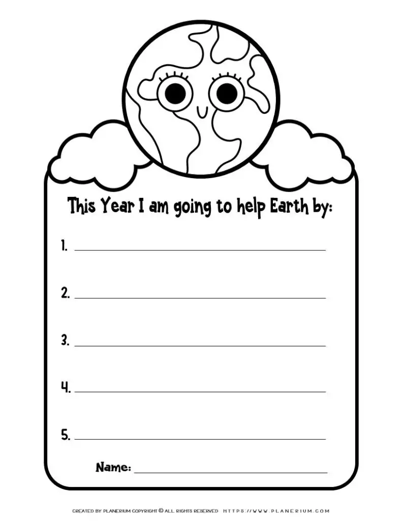 Earth Day Coloring Page: Free Printable Happy Earth Day Coloring Page ...