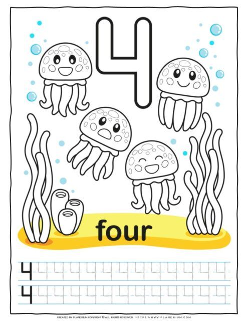 Learn Numbers 1-10 with Fun Sea World Printables