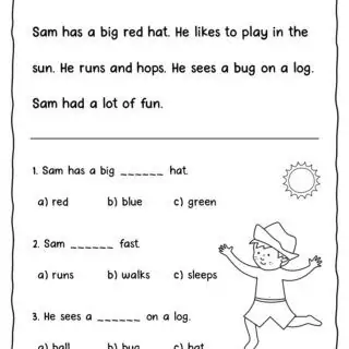 Boost K-1 Reading Skills with Summer Comprehension PDFs