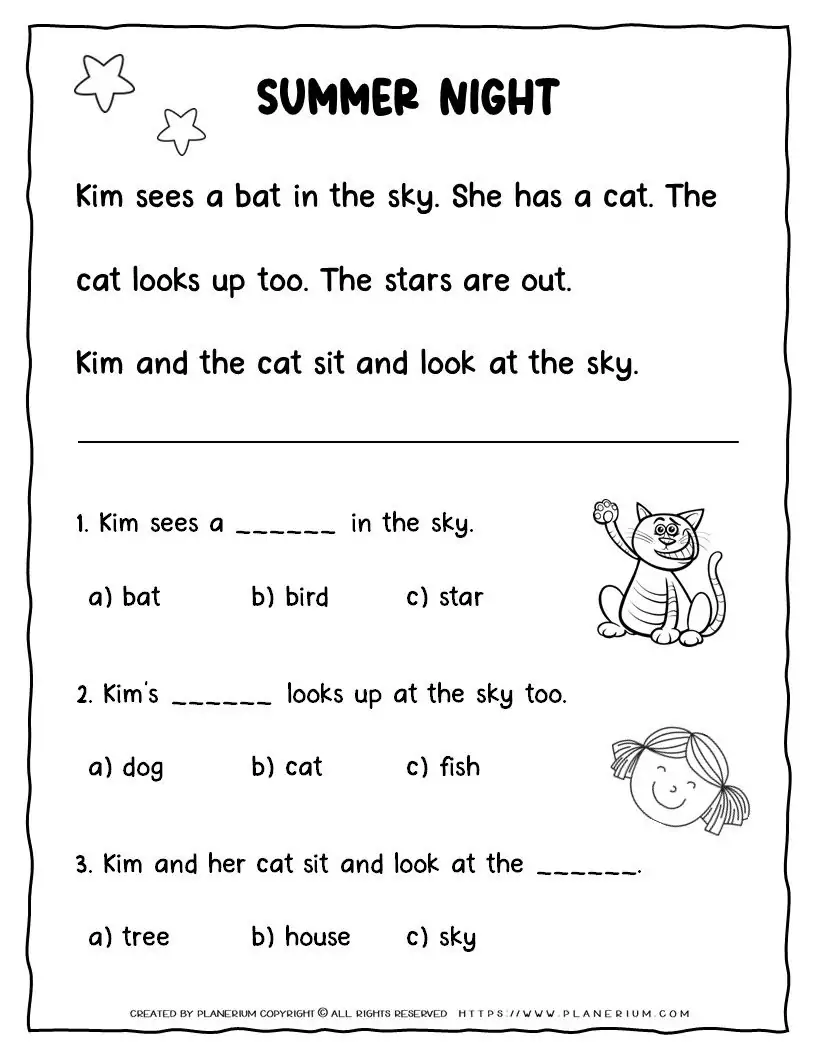 Boost K-1 Reading Skills with Summer Comprehension PDFs