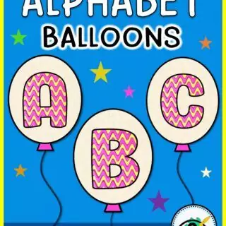 Colorful Alphabet Balloons for Fun Classroom Decor