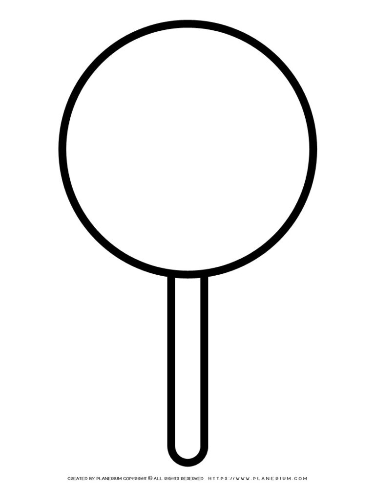 Printable Lollipop Template for Coloring and Crafts | Halloween Party ...