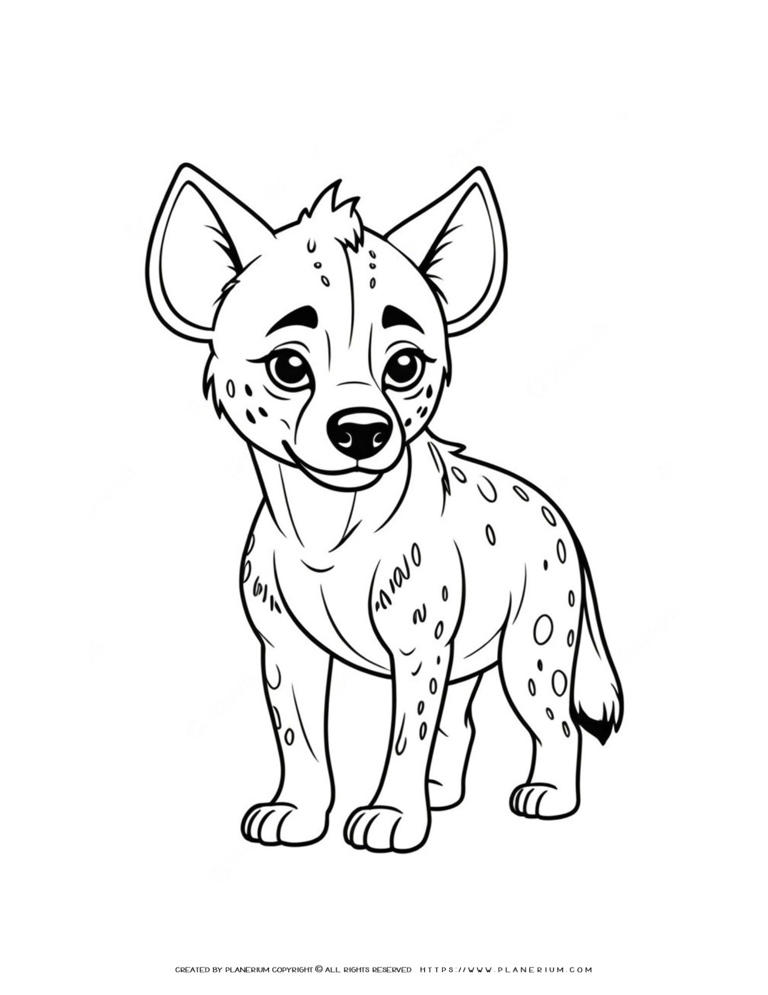 Free Hyena Printable Coloring Pages For Creative Fun