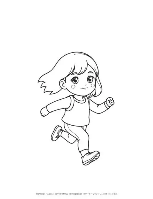 Coloring Little Girl Baby Girl Coloring Page For Kids | Free Printable