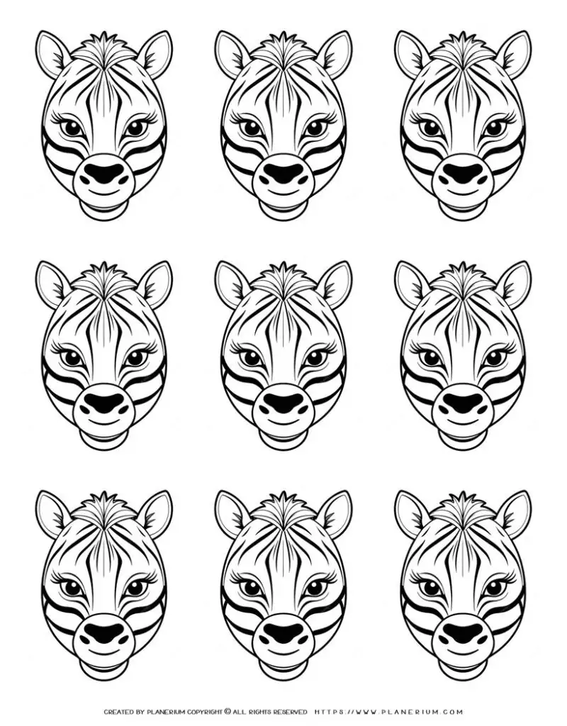 Zebra Head Cartoon Zebra Head Clipart Free Download