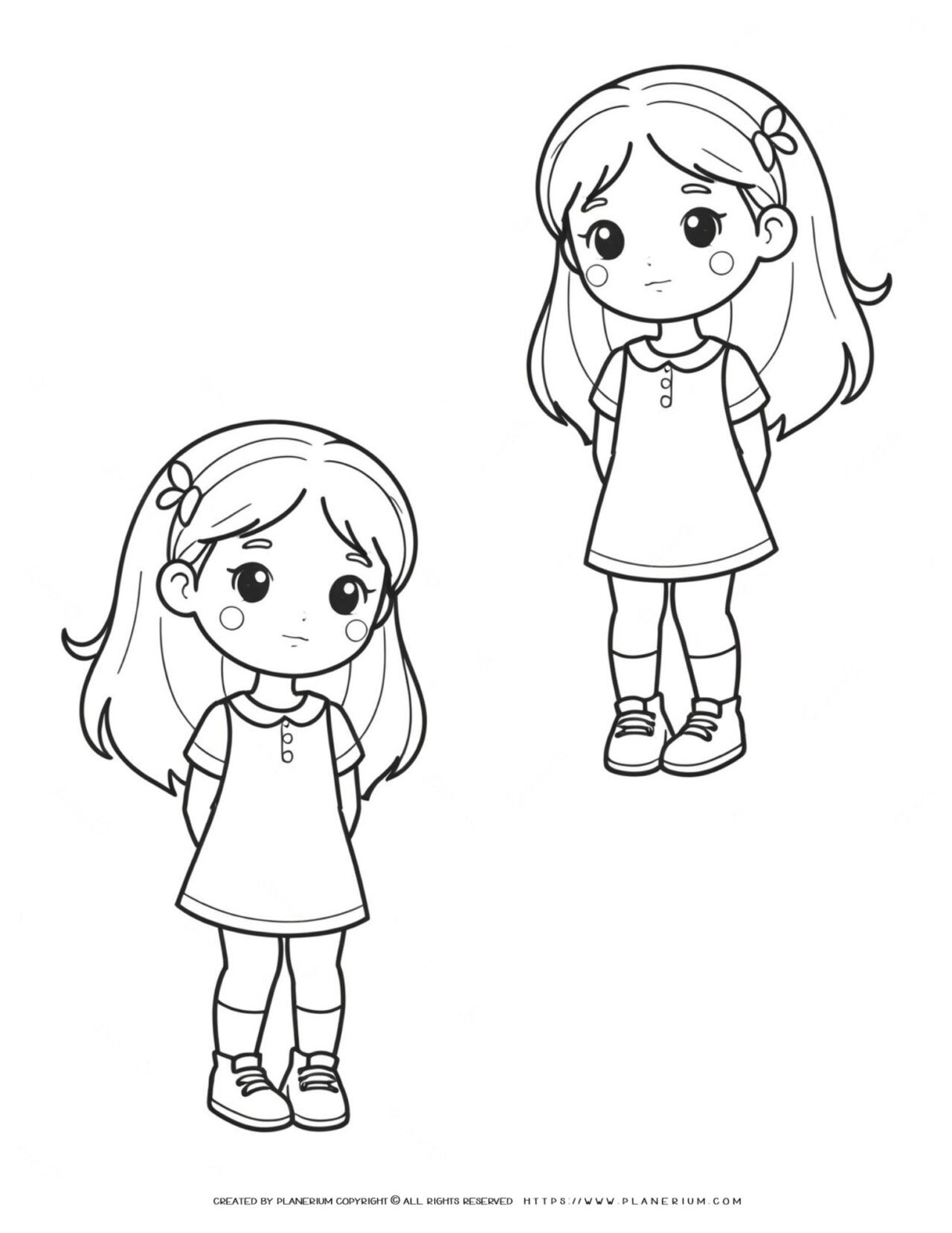 Engage Kids with Multi Body Woman Outline Set Printable