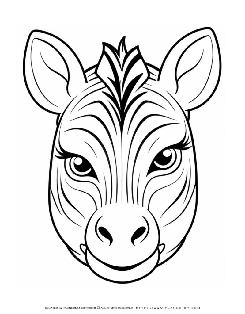 Face Outline | Coloring Page | Planerium