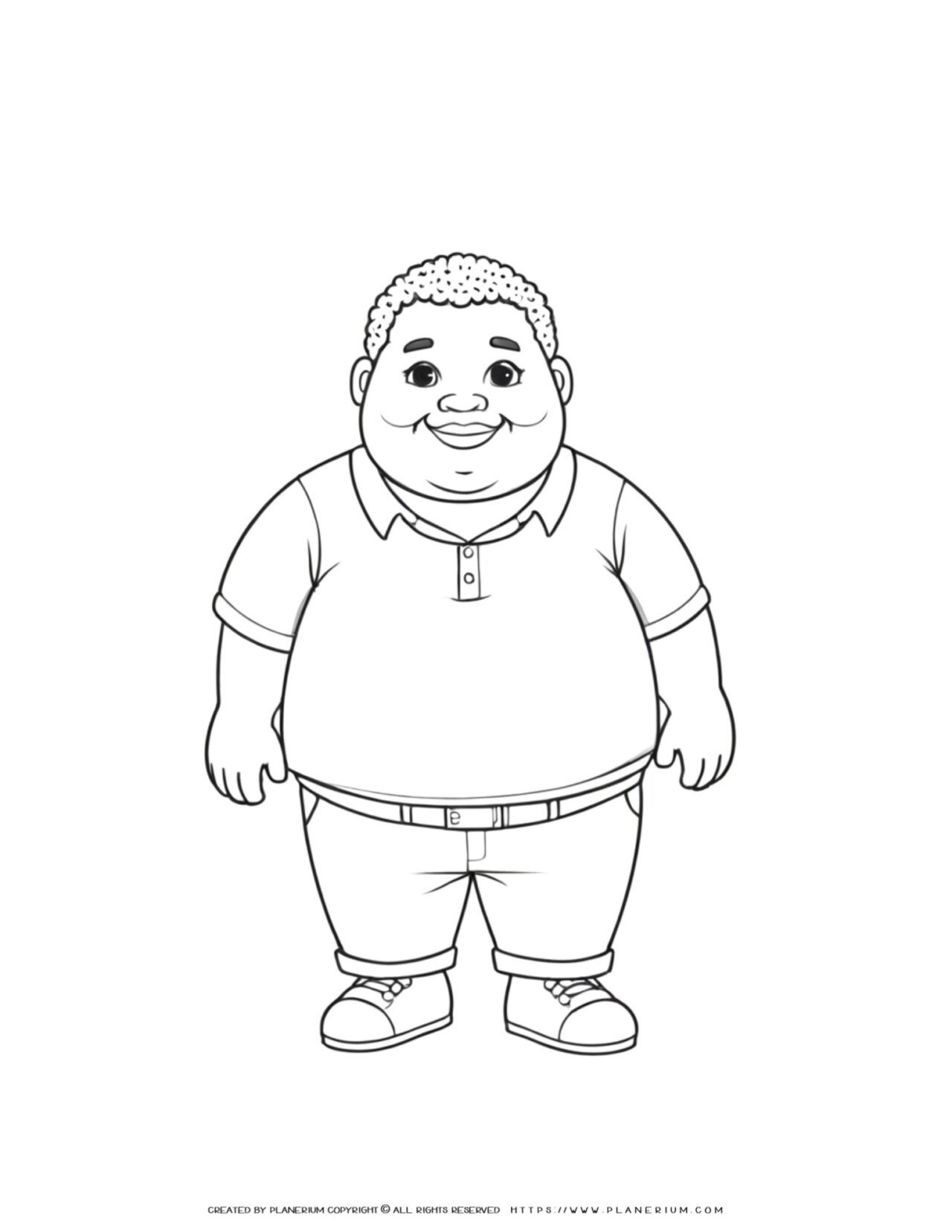 Boy Template - Nine Faces for Kids to Draw and Color