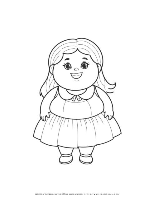 Six Girls Coloring Set: Fun Craft Activities for Kids