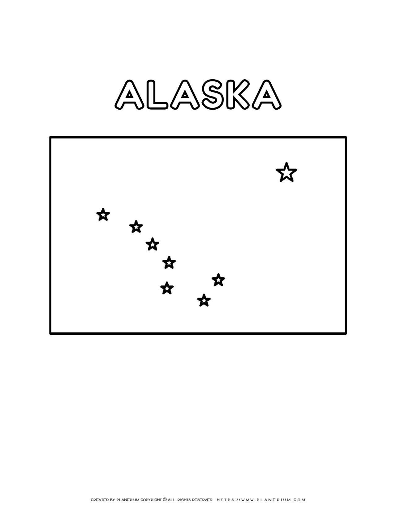 American Flag Template - Two Flags | Planerium