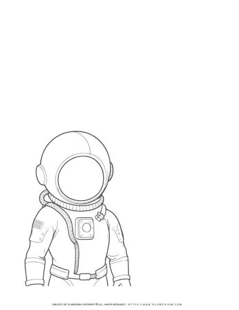 Creative Drawing Of Astronaut