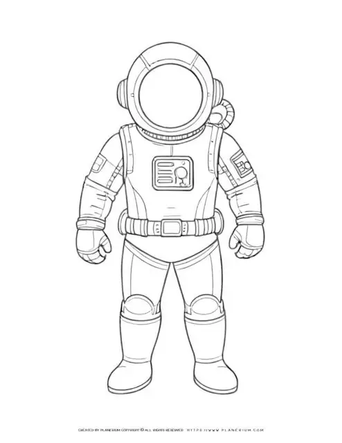 Coloring Astronaut Printable
