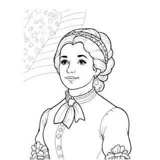Betsy Ross Flag Coloring Page Betsy Ross Coloring Page | Crayola.com