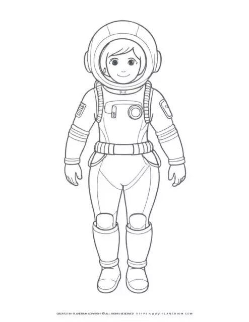 Astronaut Printable Pages Pics About Space Free Astronaut Coloring