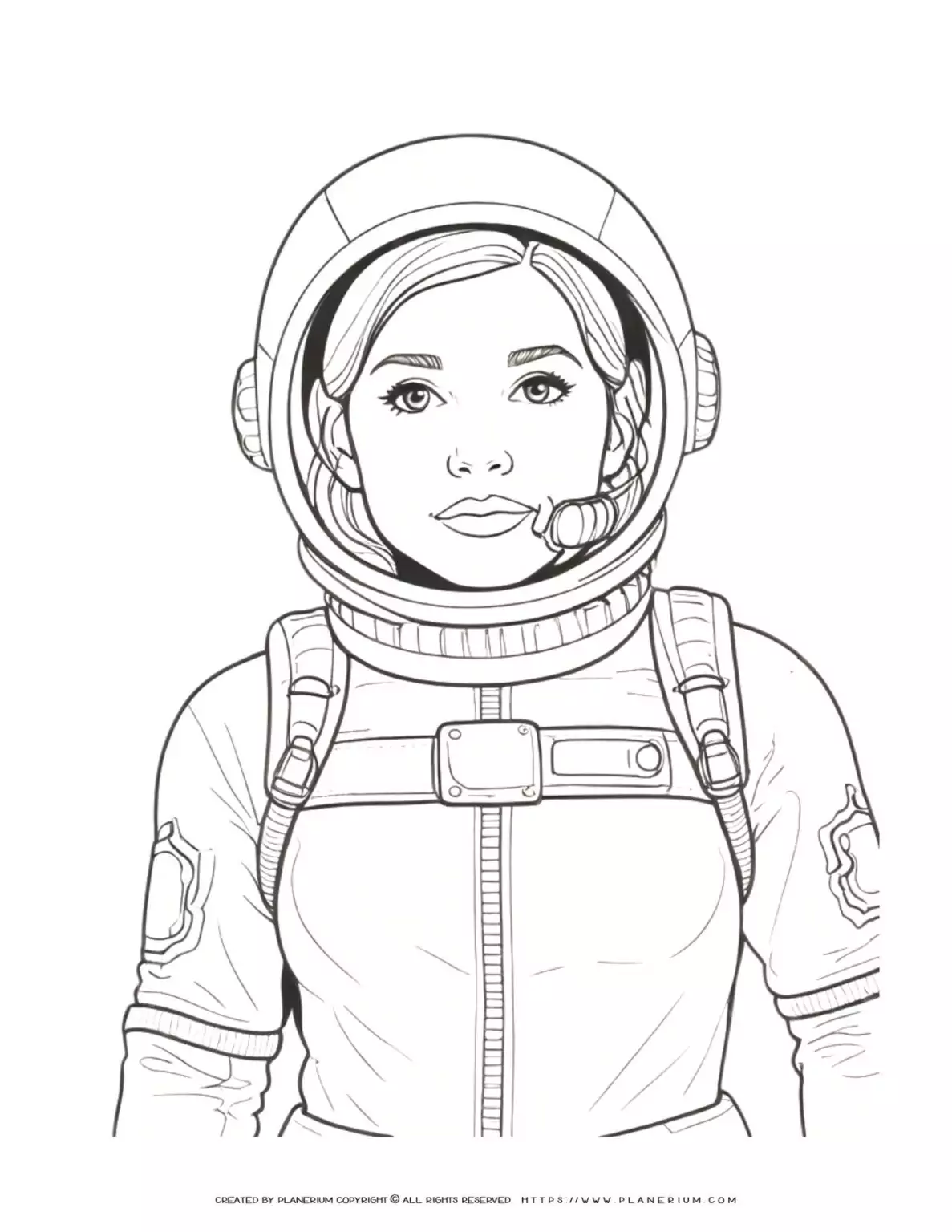 Inspire Kids & Adults with Female Astronaut Coloring Pages