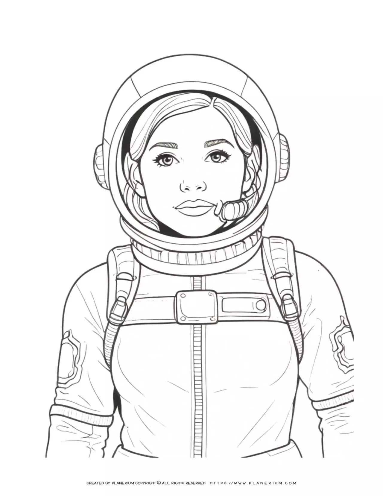 Inspire Kids & Adults with Female Astronaut Coloring Pages