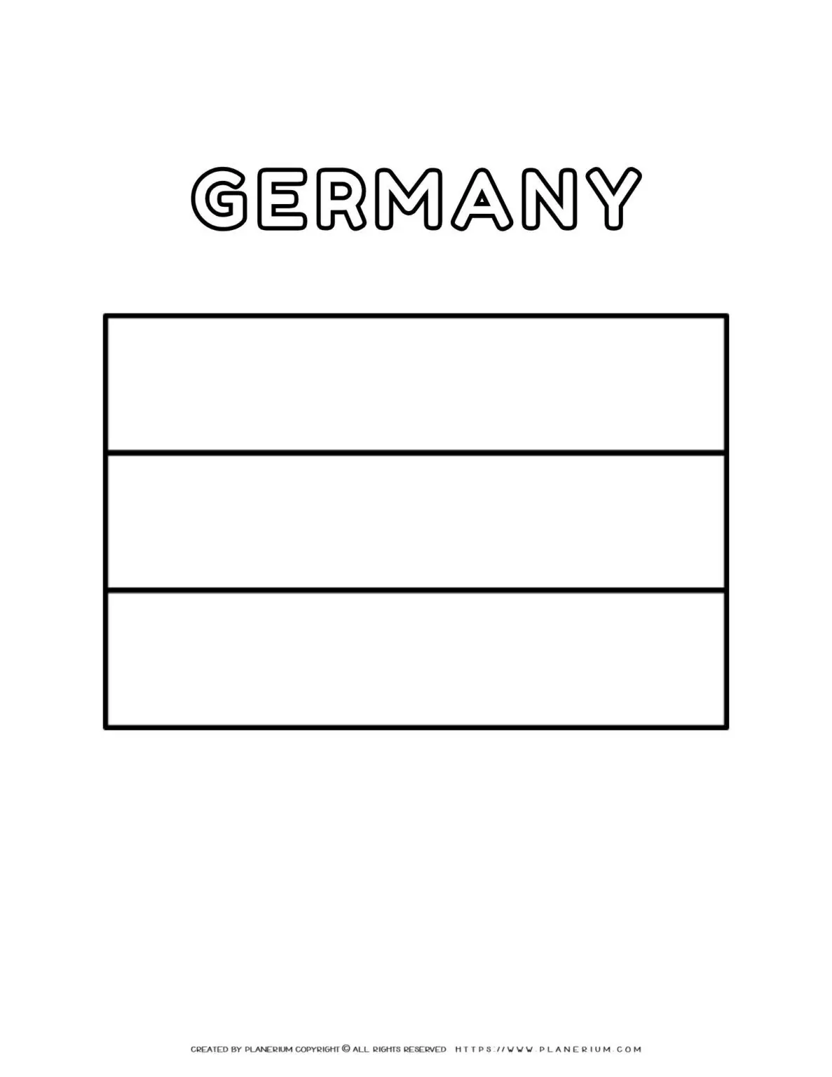 Germany Flag Coloring Page - Fun and Educational Activity
