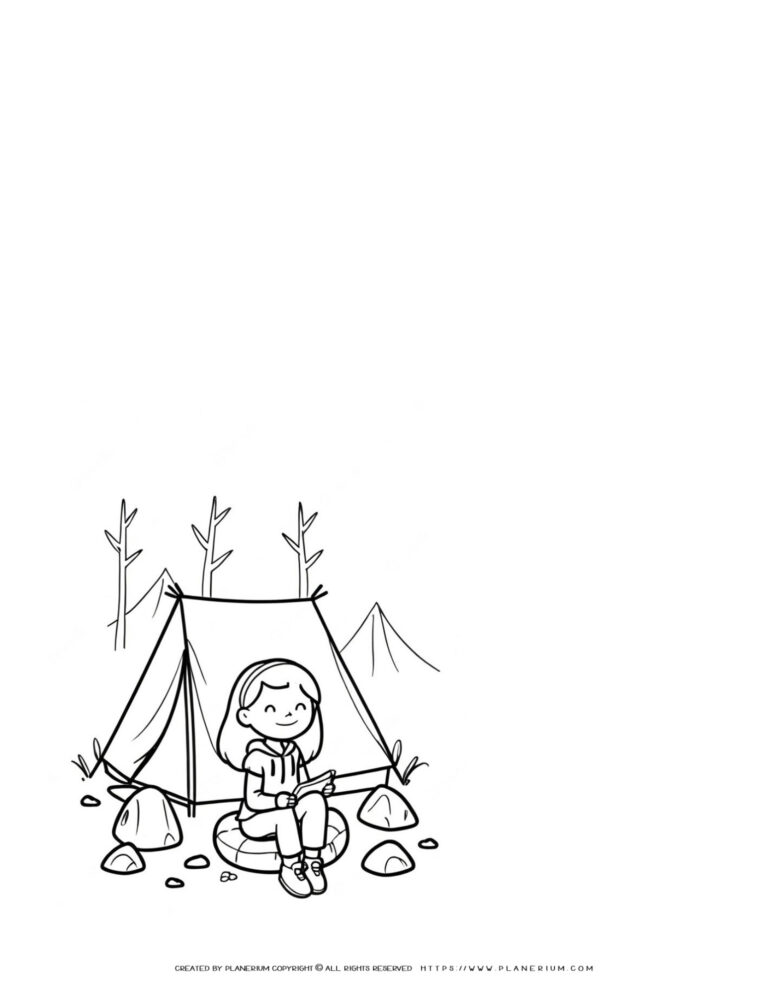 Free Printable Camping Writing Activity for Kids