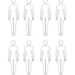 Female Silhouettes Printable for Coloring Pages and Crafts