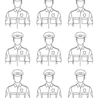 Police Uniform Template Printables