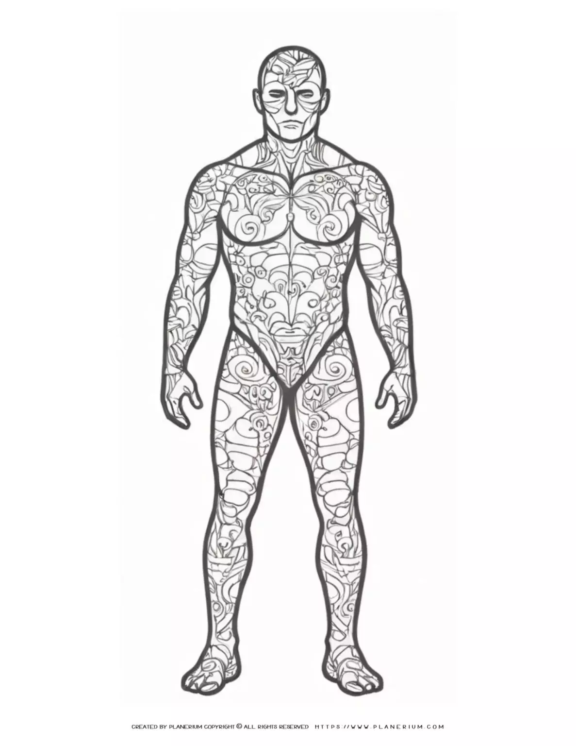Engage Students with Ornate Human Body Anatomy Printable